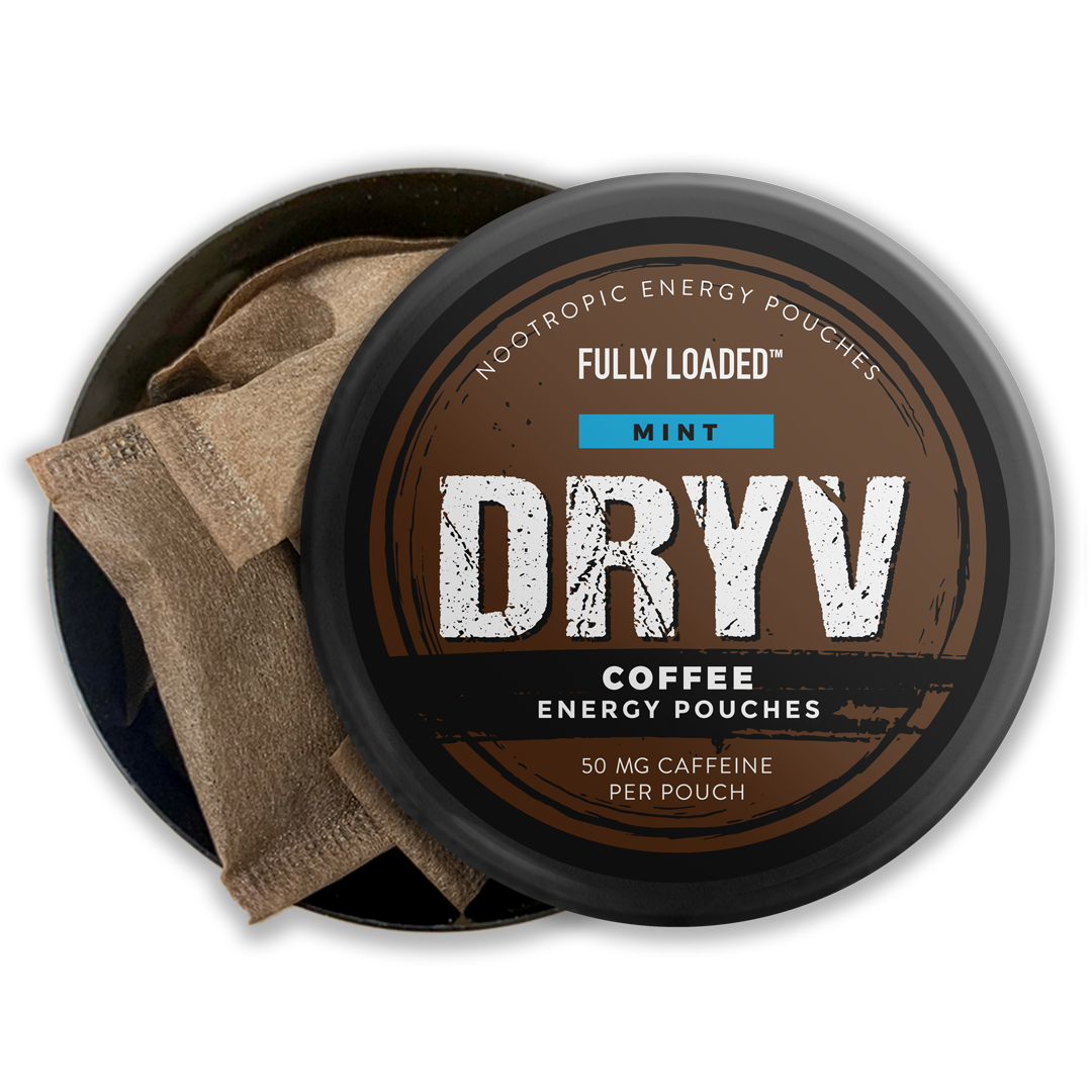 Mint Dryv Energy Pouches - Nootropic, Coffee, Caffeine – Fully Loaded ...