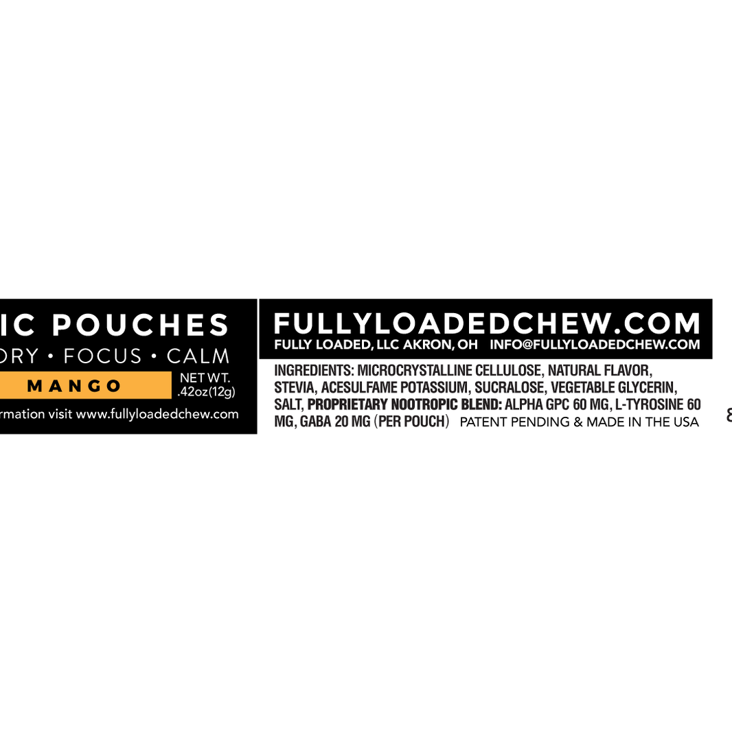 Nootropic & Energy Pouches: – Fully Loaded Dip