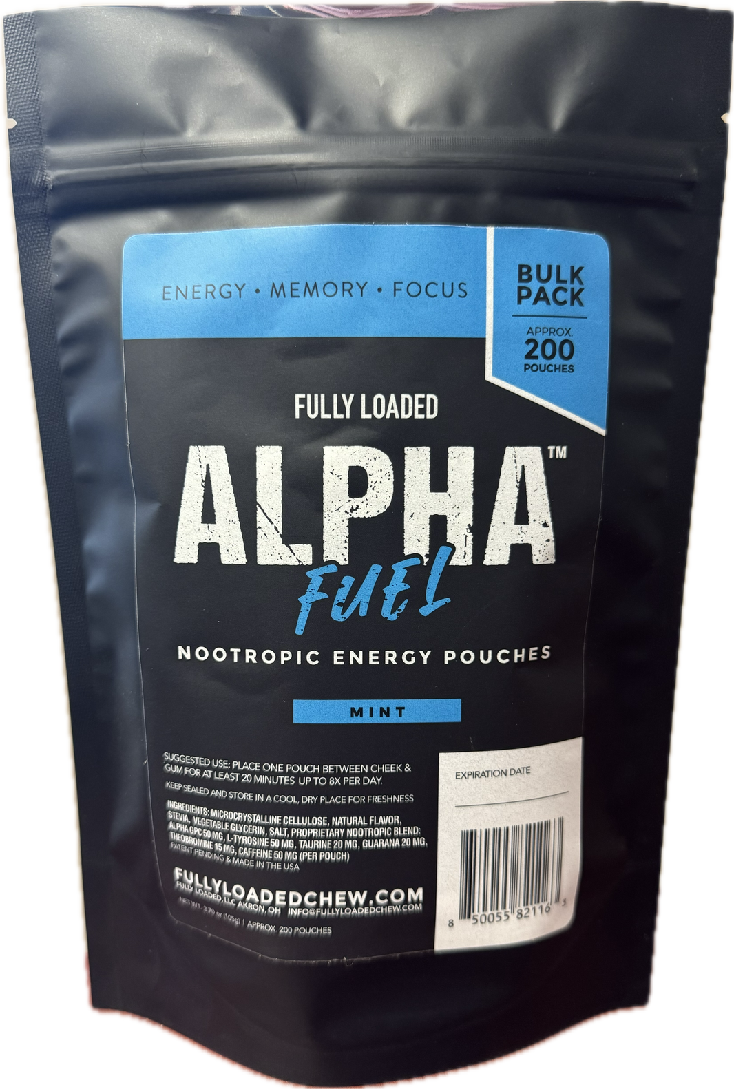 ALPHA Fuel Nootropic Energy Pouches – Fully Loaded Dip